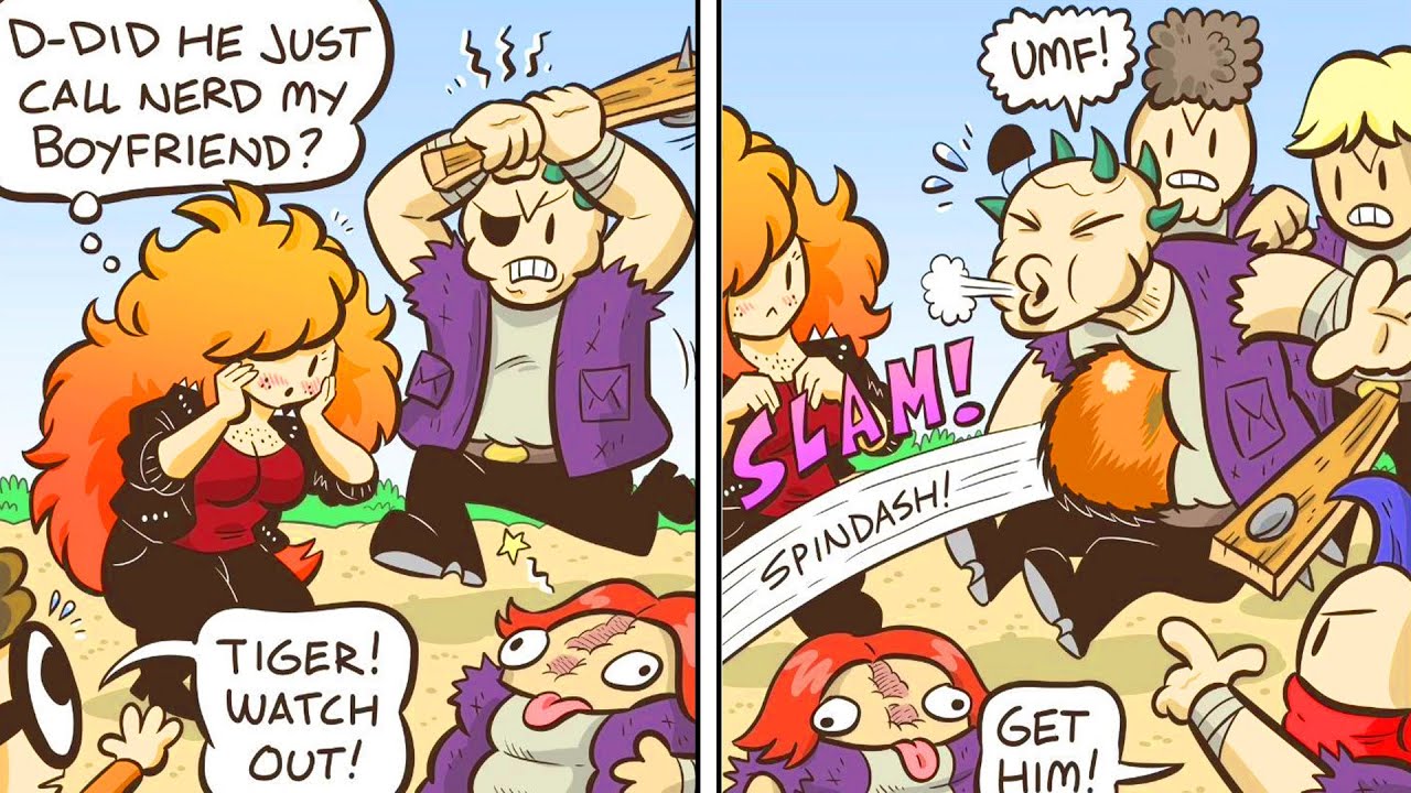 NEW Nerd And Tiger Comics With Twisted Ending | Webcomic Dub - YouTube