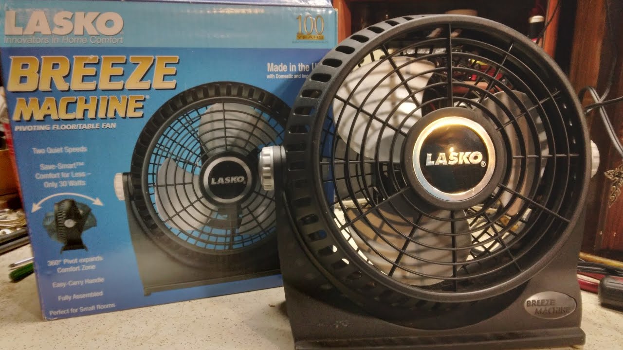 2013 Lasko Breeze Machine model 507 - YouTube