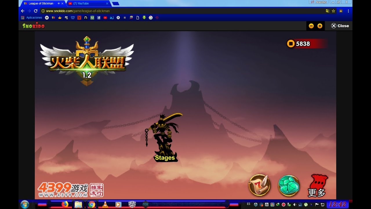 Jugando League Of Stickman Con Acome Capitulo 2 - YouTube