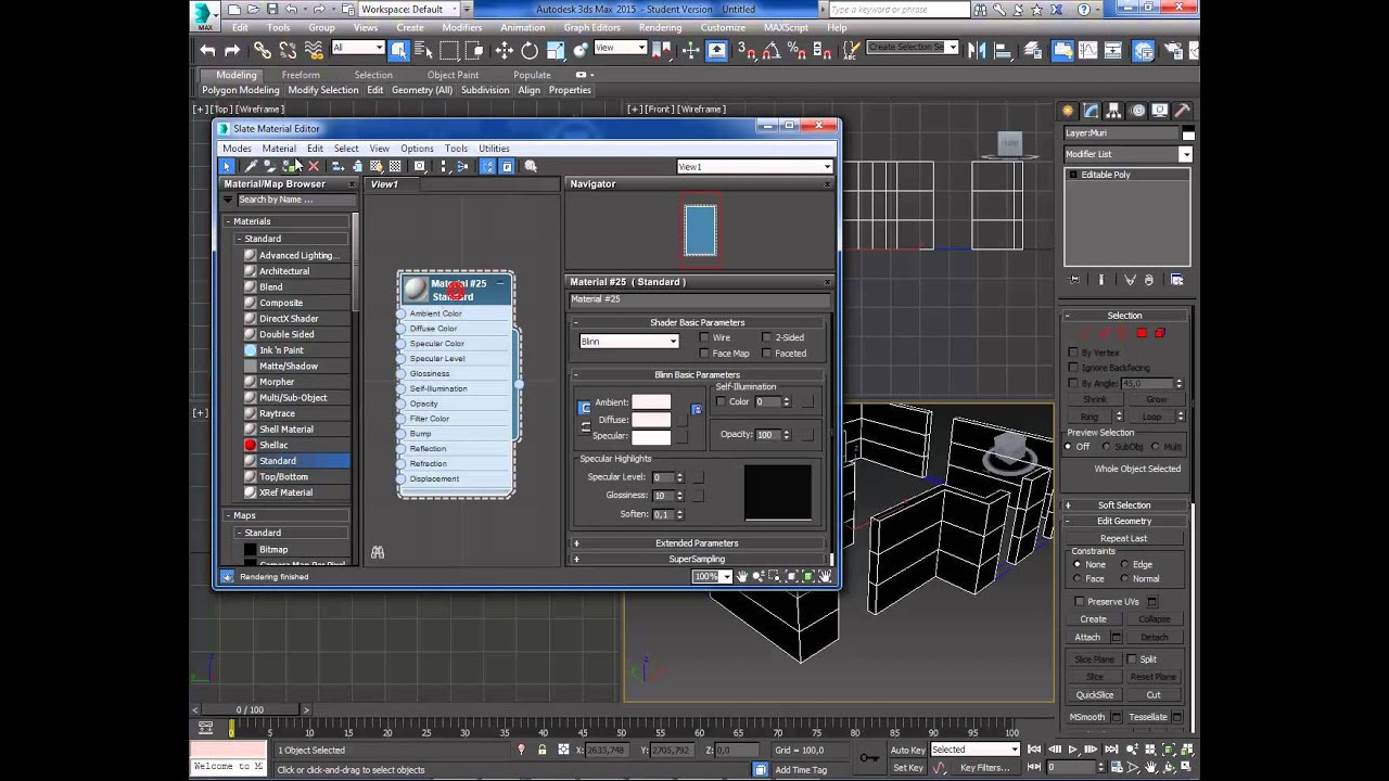 Videotutorial Autodesk 3dsmax - #74 3d model from Autocad flat drawing ...