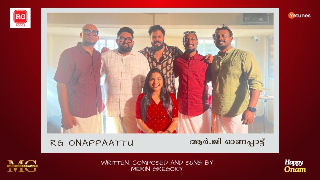 RG Onappaattu | Band Version | Merin Gregory Live | Onam Song - YouTube