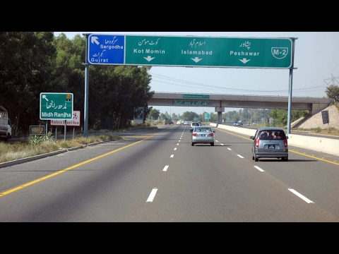 Lahore to Islamabad Motorway - YouTube