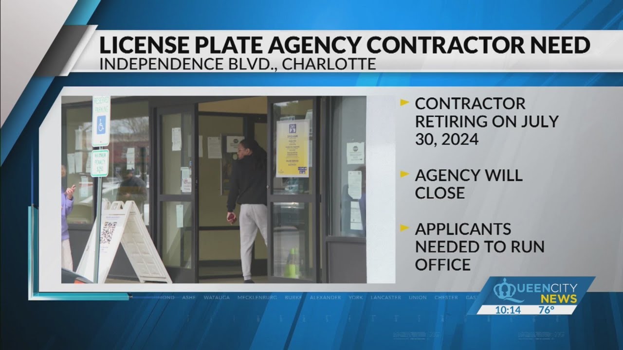 Charlotte DMV license agency needs new operator - YouTube