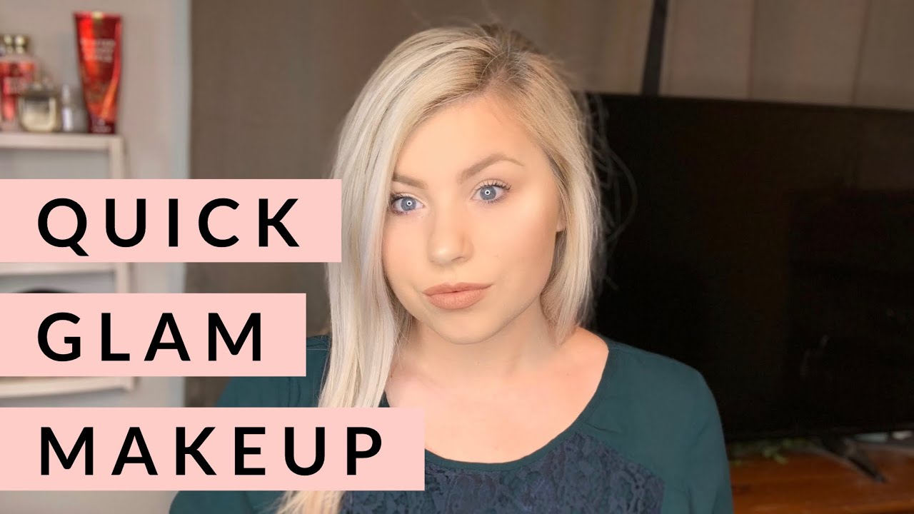 QUICK GLAM MAKEUP: updated makeup routine - YouTube