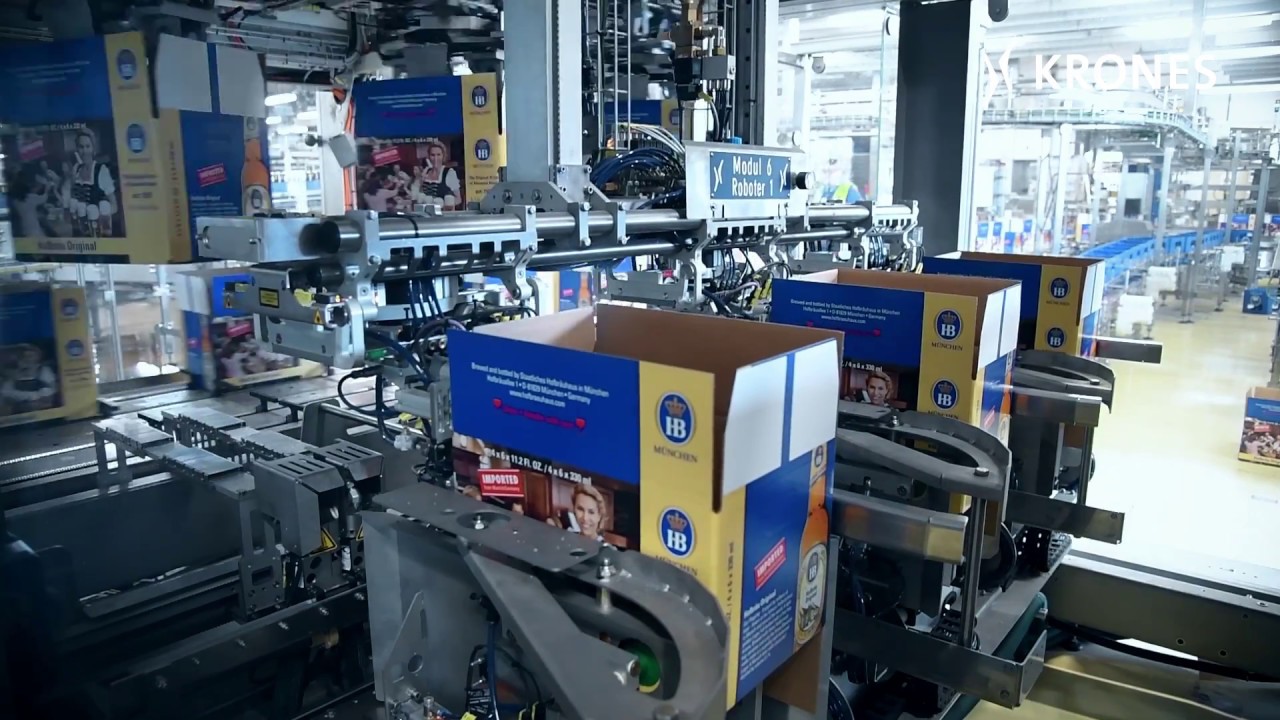 Intelligent set packer: the Krones Varioline at Hofbräuhaus München ...