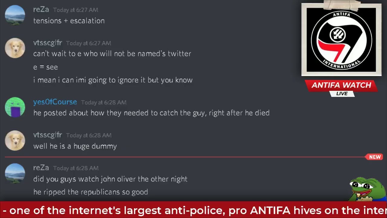 ANTIFA Watch: Live Feed of an anti-cop chat room - WOKE - YouTube