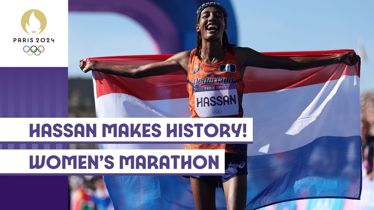 Hassan Makes History! | Women's Marathon | #Paris2024 Highlights - YouTube