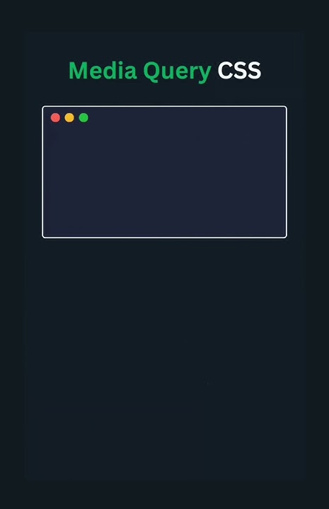 Media Query CSS #css #webdesign #html #webdevelopment #responsivewebdesign #coding #frontend ...