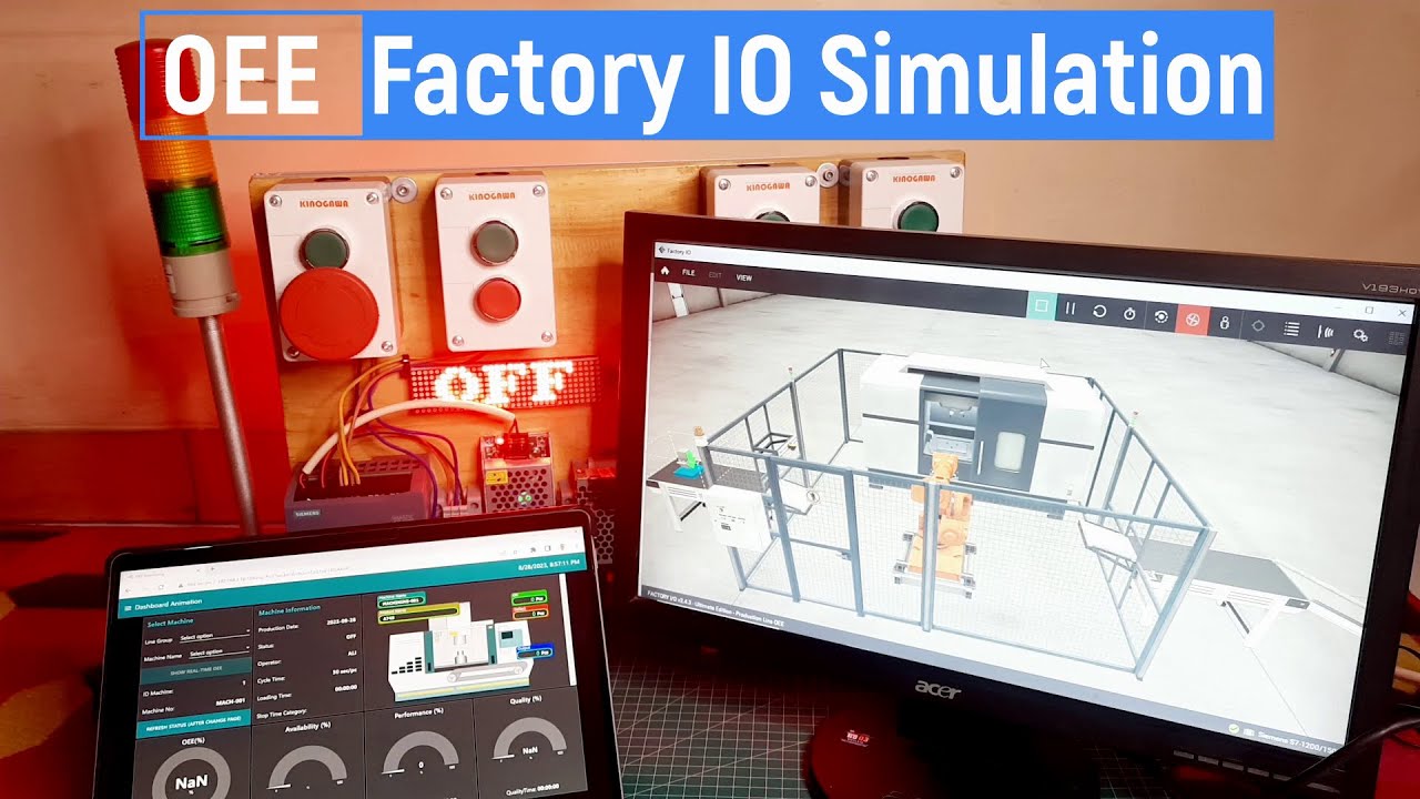 OEE Monitoring with Factory IO as Production Simulation - YouTube