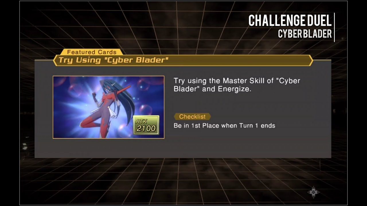 Yugioh Cross Duel - Challenge Duel Featured Card: Cyber Blader - YouTube