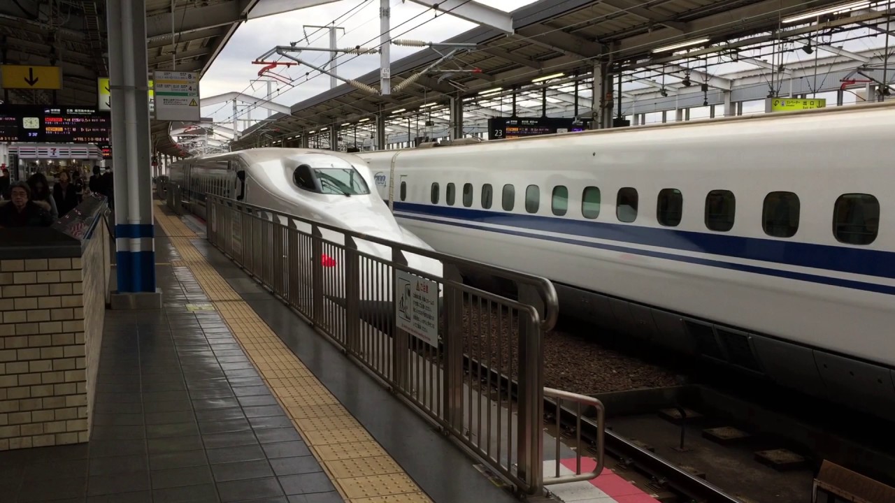 Shinkansen N700 Series at Okayama - YouTube