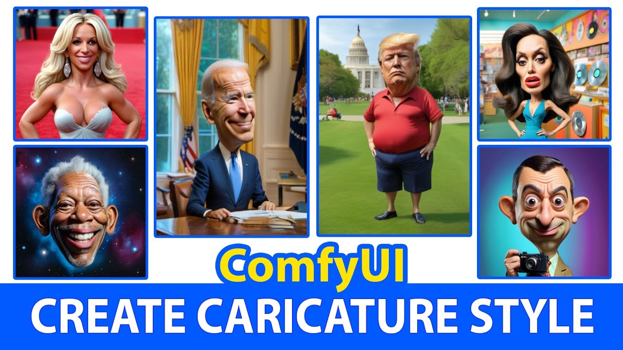 ComfyUI Basic - Easily Create Caricature Style (Txt2Img) - YouTube
