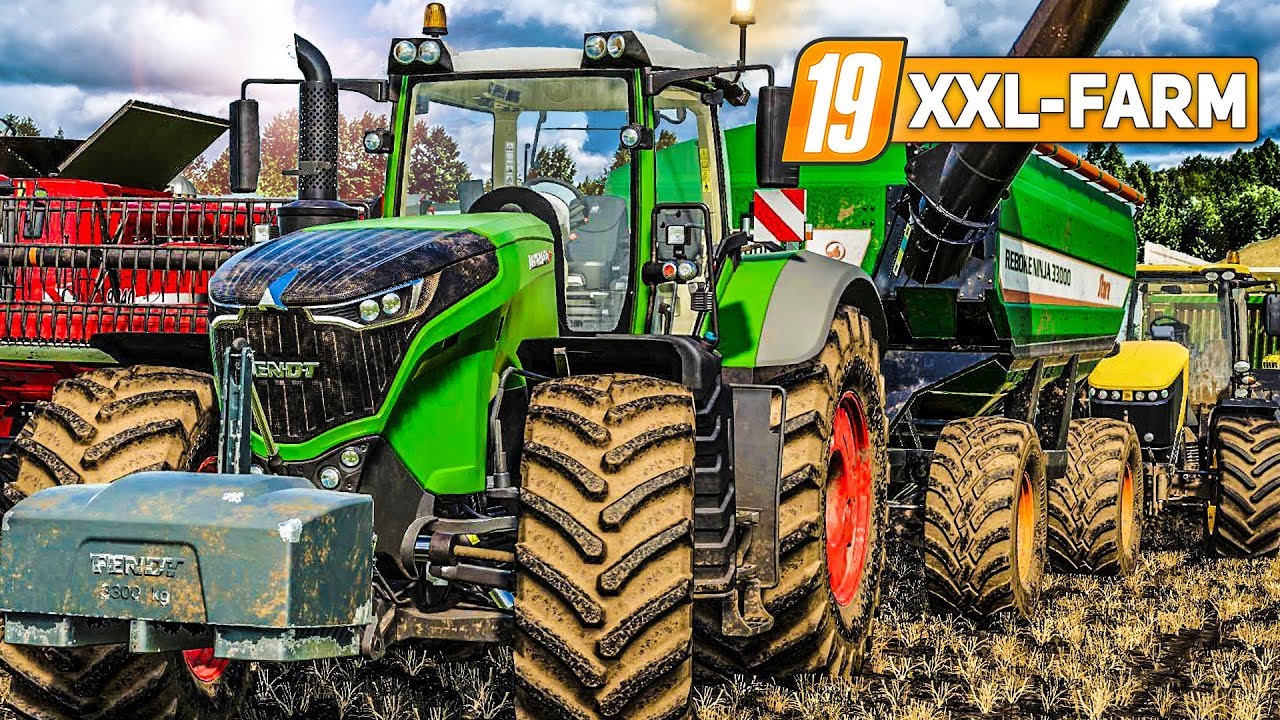 LS19 XXL Farm #94: Action auf dem Feld: Ernte mit PS-POWER ...