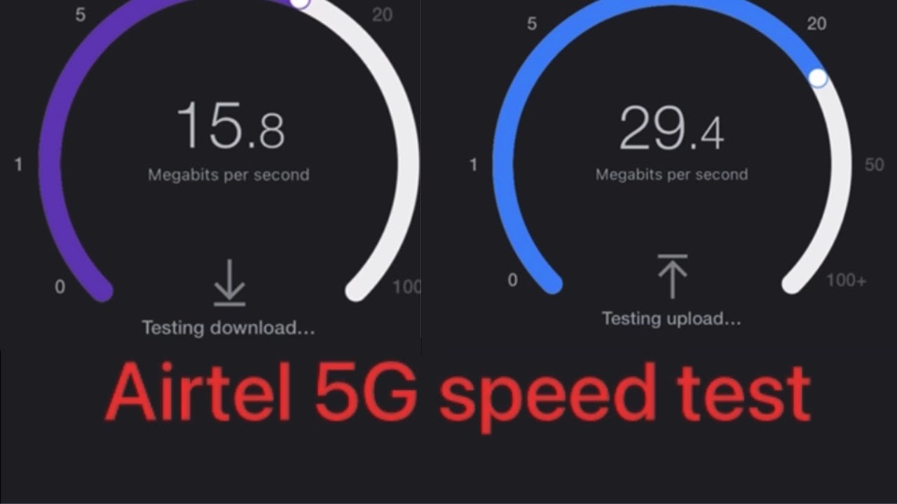 Airtel 5G speed test - YouTube