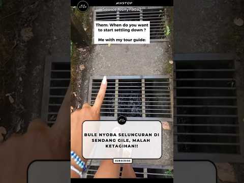 BULE NYOBA SELUNCURAN DI SENDANG GILE, MALAH KETAGIHAN!! #viral #indonesia #bule #reaksi #fyp