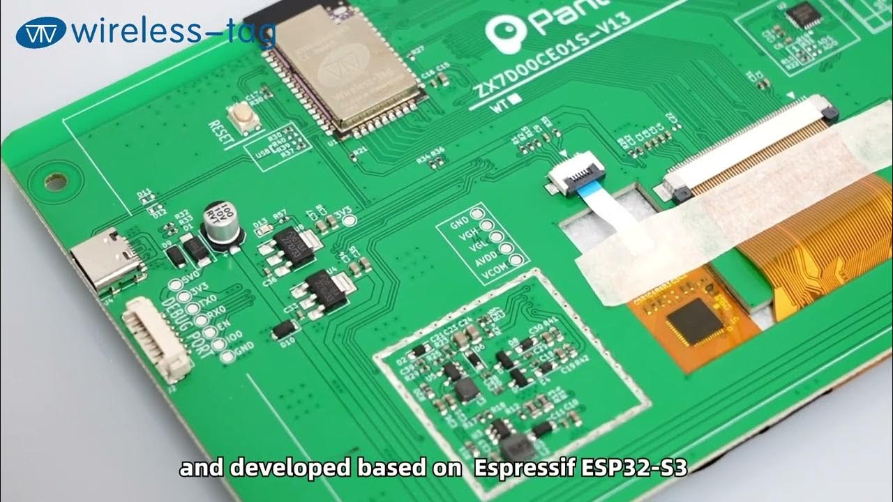 800X480 high Resolution 7 Inch LCD Display Interface RGB esp32 lcd board with esp32s3 module ...