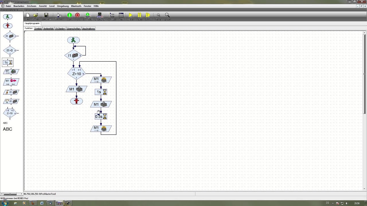 Robo Pro Tutorial #2: Schleifen - YouTube