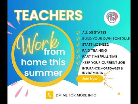 Teachers...Work From Home