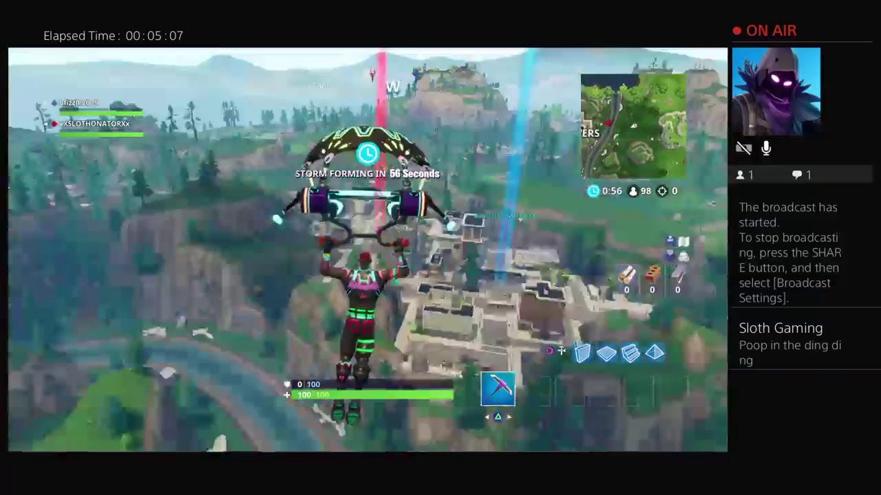 Playing fortnite w/ sloth - YouTube