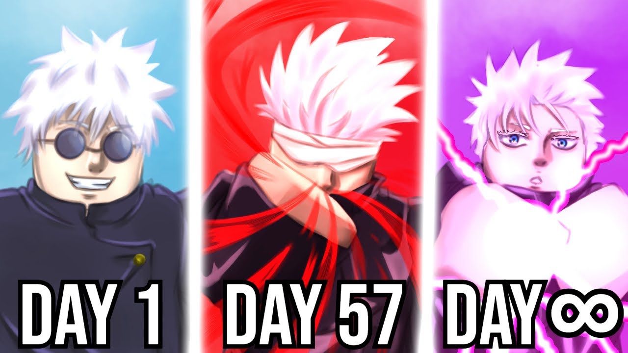 I Spent 100 Days as GOJO SATORU in Anime Roblox - Challenge.. - YouTube
