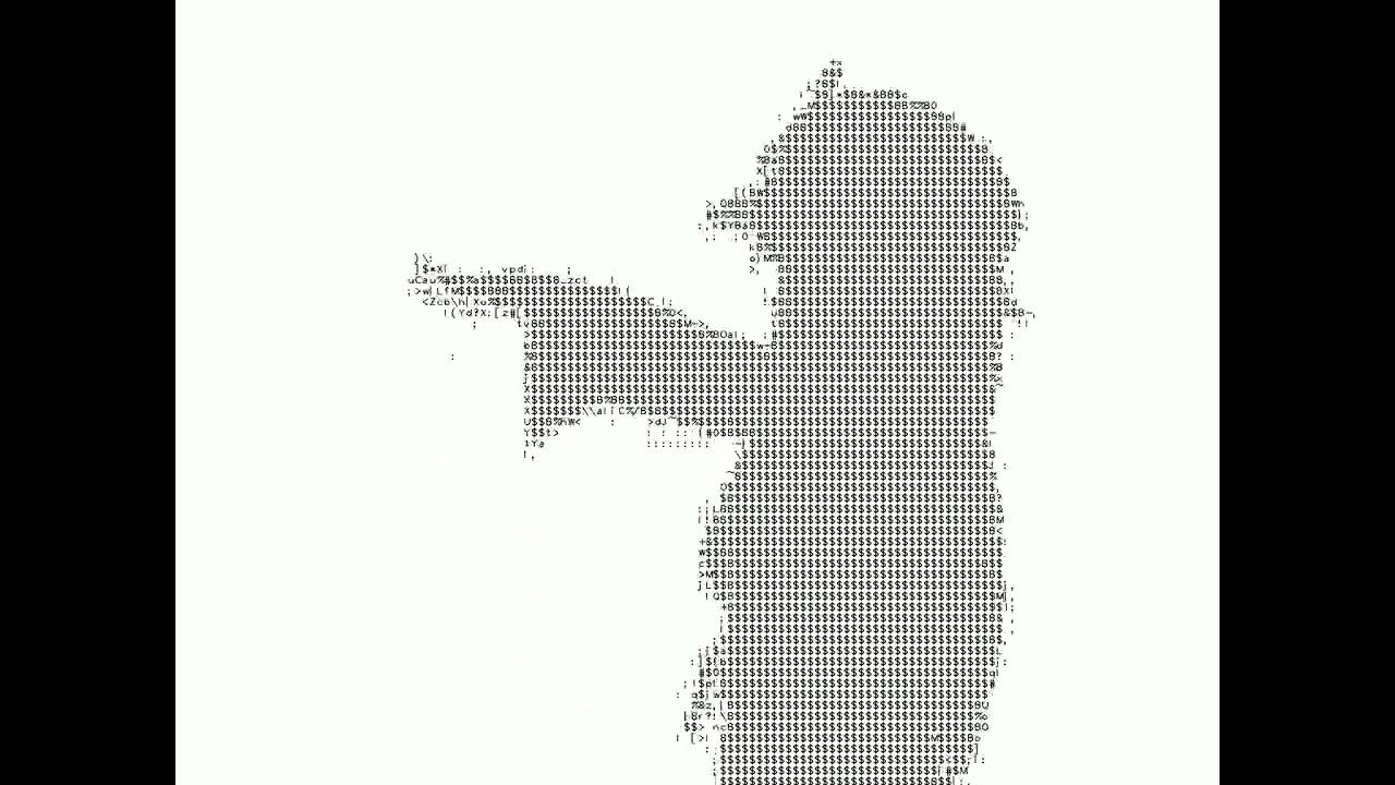 Bad Apple!! in python - YouTube