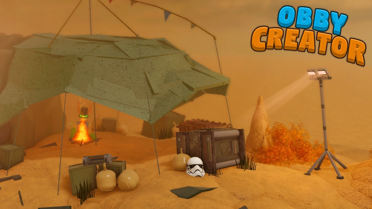 OBBY CREATOR "Camping" BUILD BATTLE! - YouTube