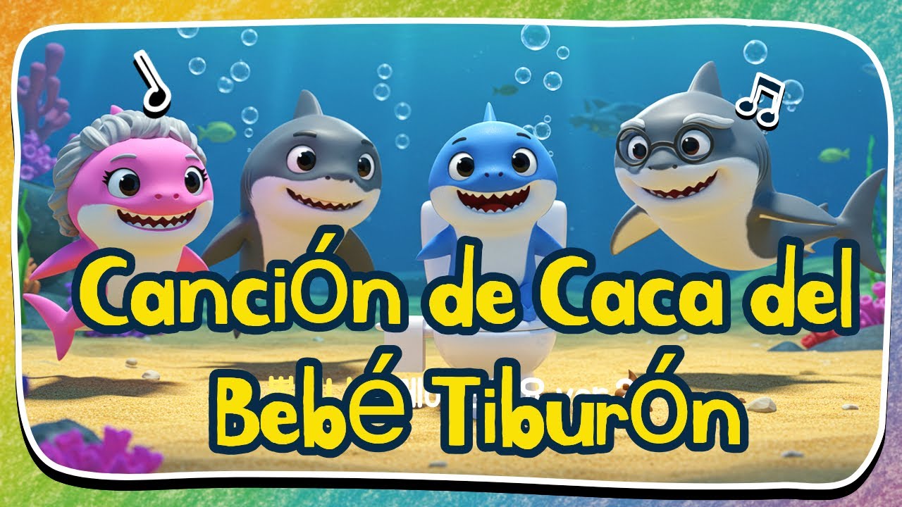 “Caca del Bebé Tiburón” 🦈💩- 💩“Tiburón adorable hace caca, se lava y ...