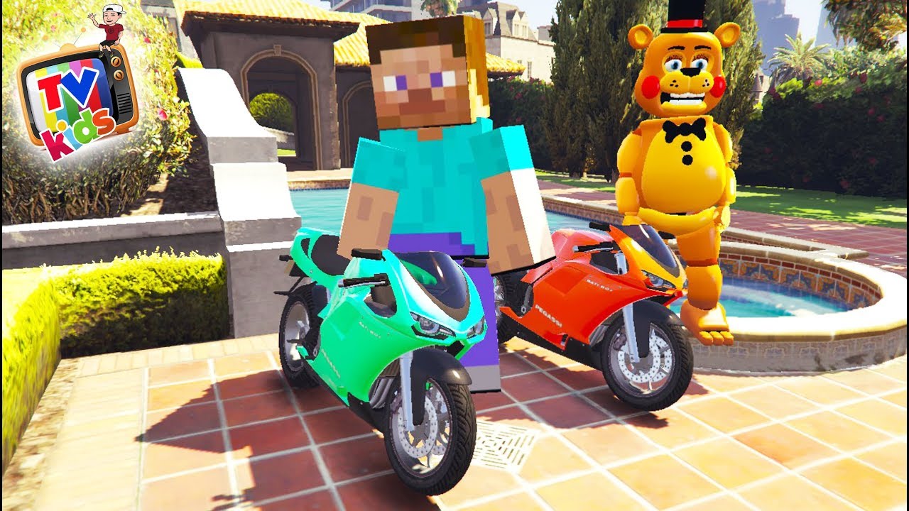 STEVE FROM MINECRAFT VS FREDDY FROM ANIMATRONICS - SUPER CORRIDA DE ...