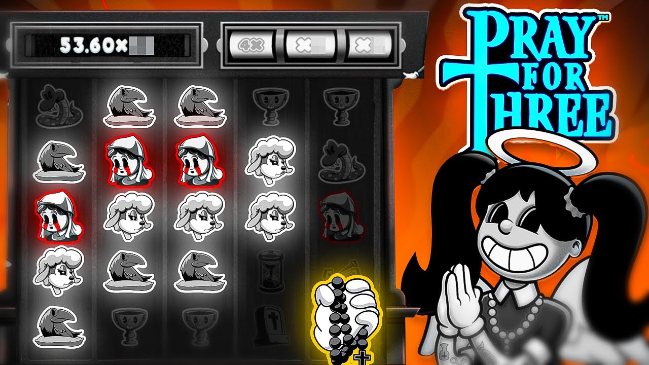 I BOUGHT BONUSES ON THE NEW PRAY FOR THREE SLOT... 13,333X POTENTIAL ...