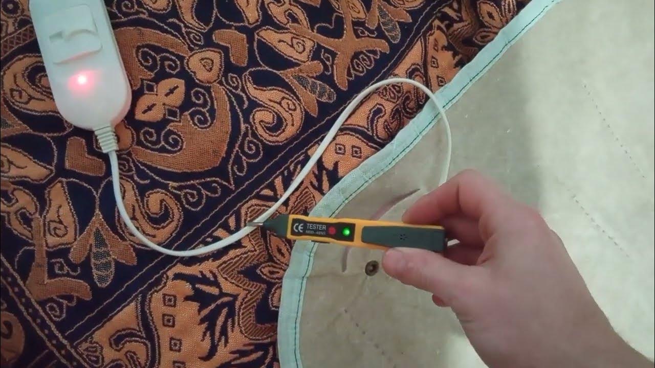Как отремонтировать электро-одеяло при помощи тестера - YouTube