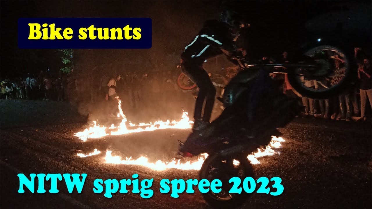 BIke Stunts At Nitw | Spring Spree 2023 | - YouTube
