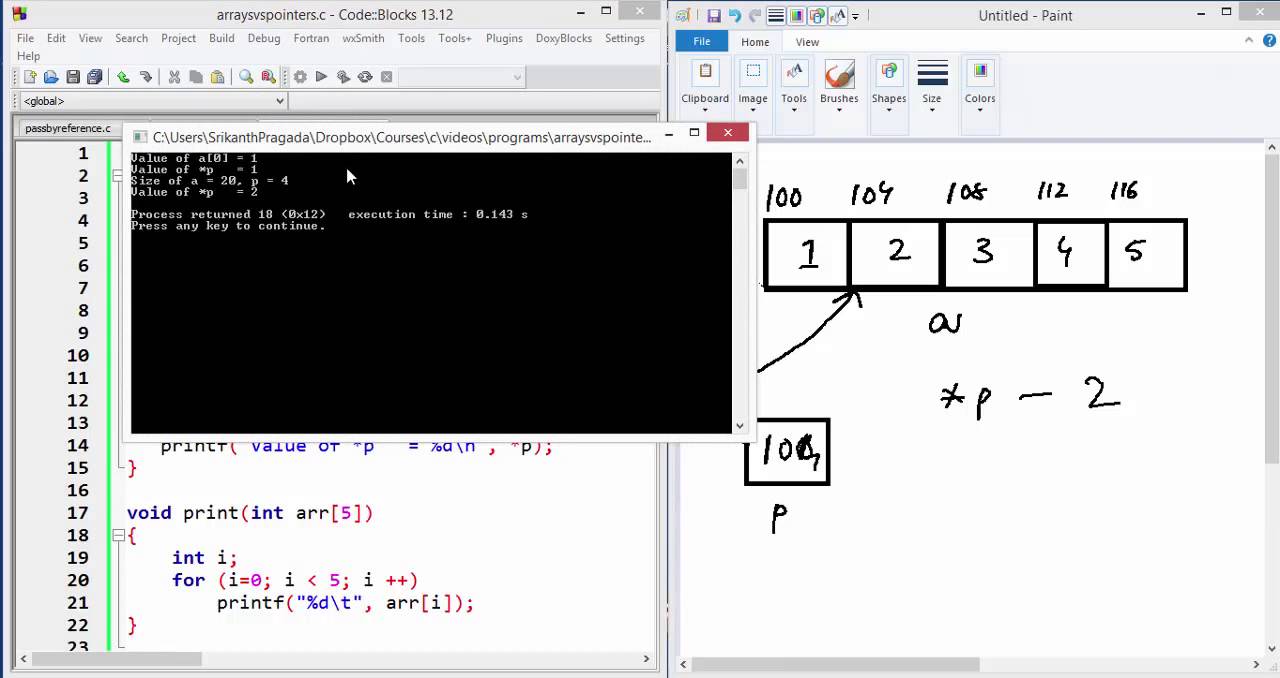 Pointers vs. Arrays in C - YouTube