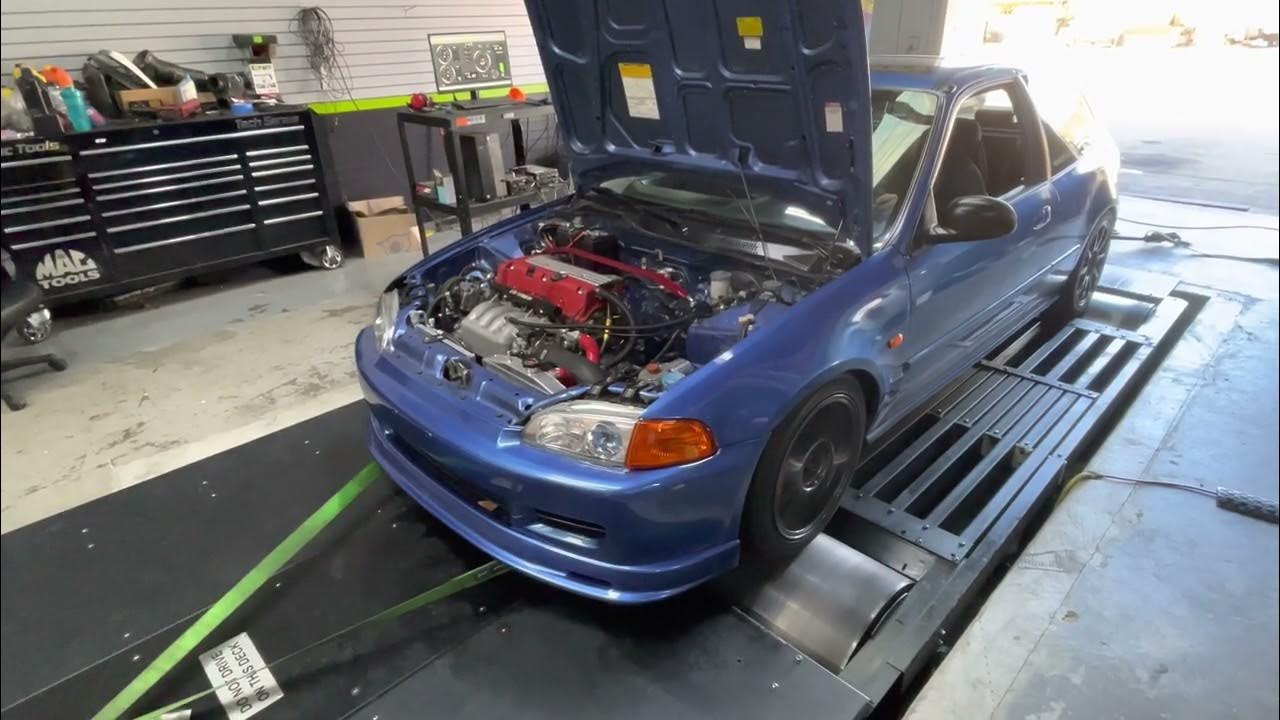 EG6 - K20A (DC5R) Dyno Pull - YouTube