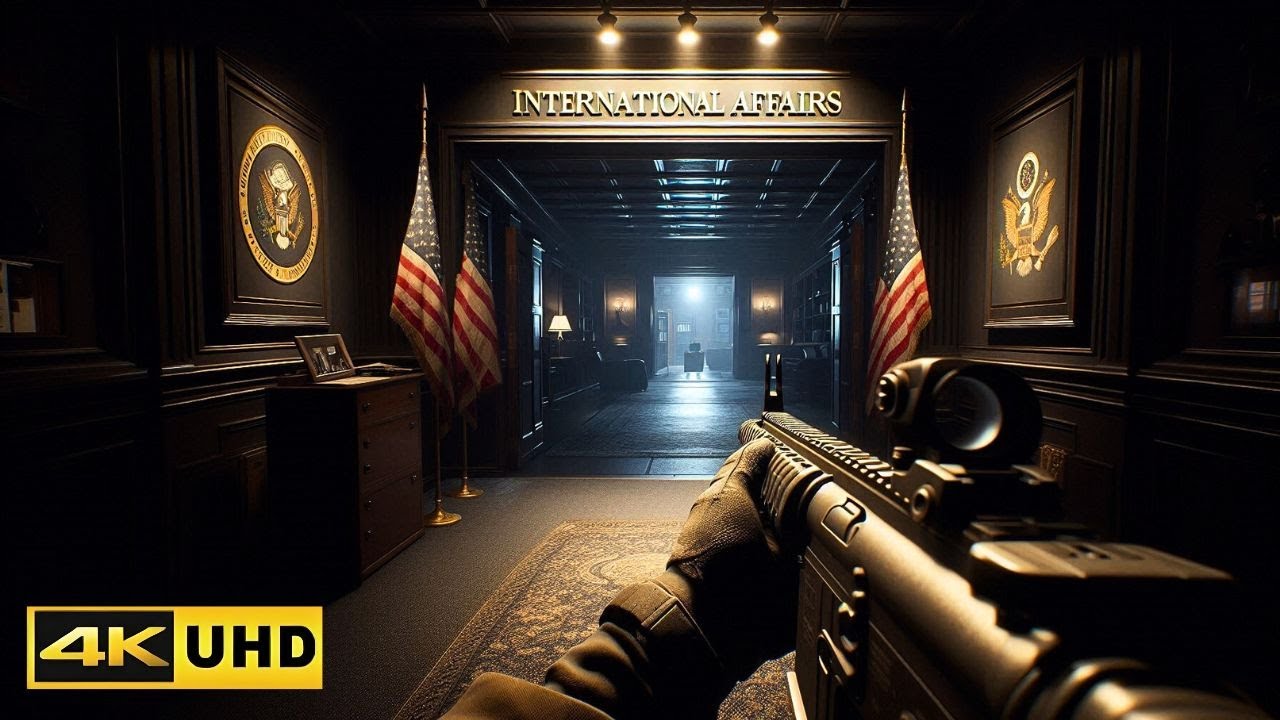 THE WHITEHOUSE RAID - CIA AGENT RESCUE | AGGRESSIVE BRUTAL GAMEPLAY [4K ...