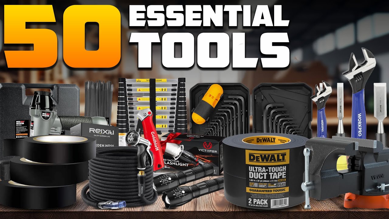 50 Tools Every Man Should Have – Must Own Toolbox Essentials - YouTube