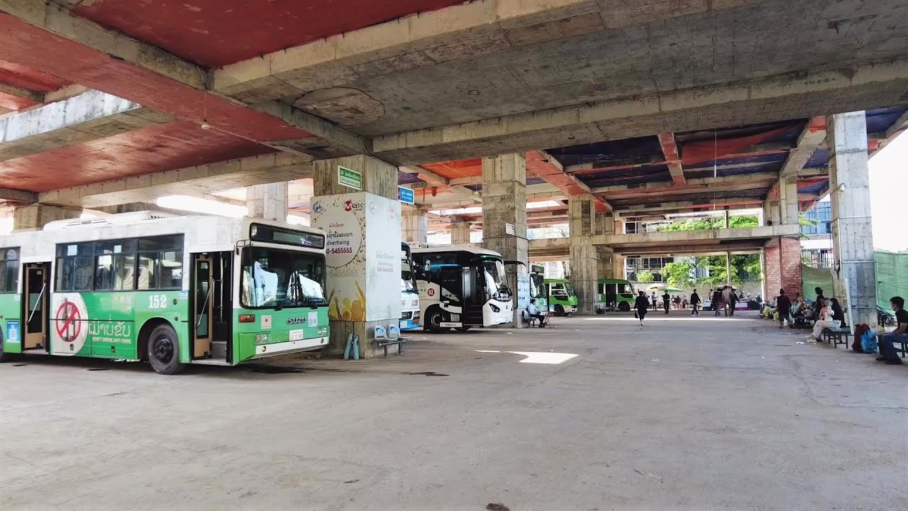 Vientiane Central Bus Station | Travel Laos | WALK A LAOS - YouTube