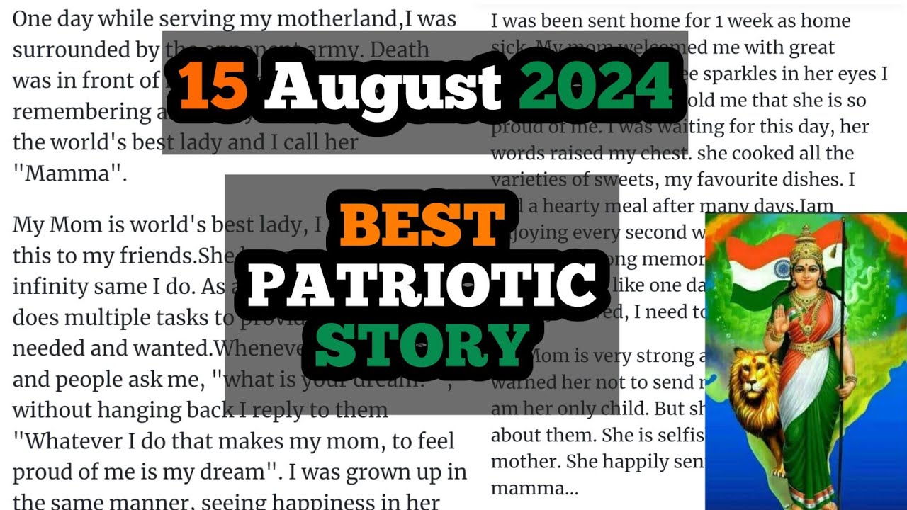🇮🇳 Best Patriotic story (15 th August 2024) 🇮🇳|English Reading||English ...