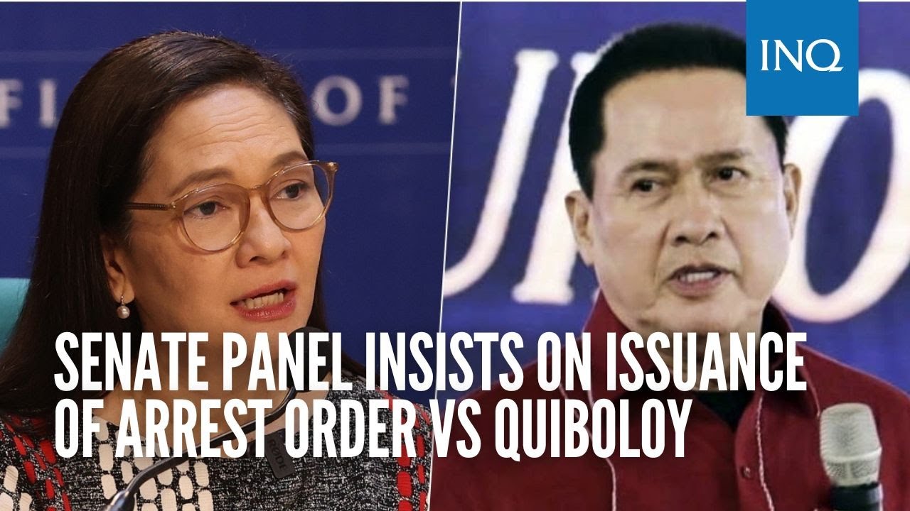 Senate panel insists on issuance of arrest order vs Quiboloy - YouTube