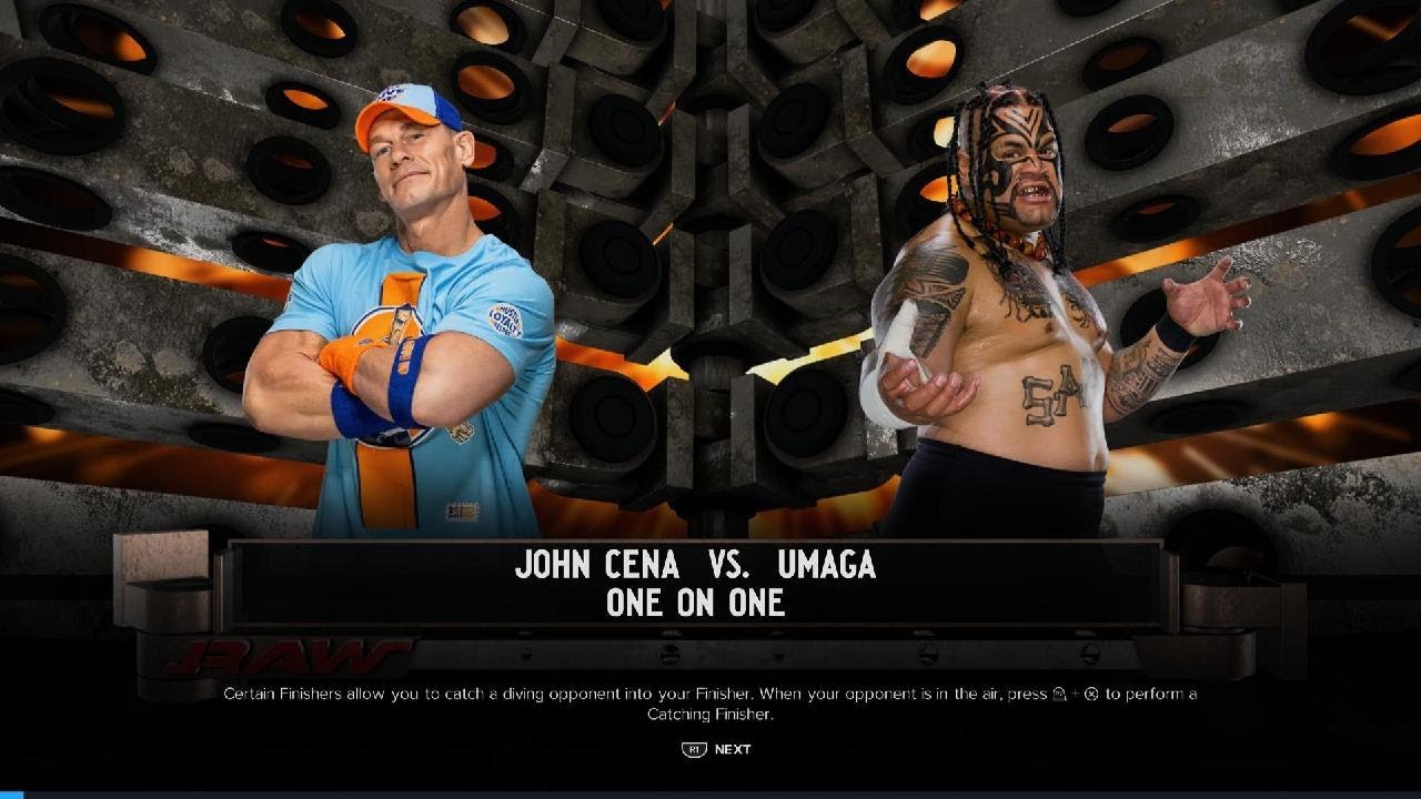 WWE 2K24 John Cena Vs Umaga - YouTube