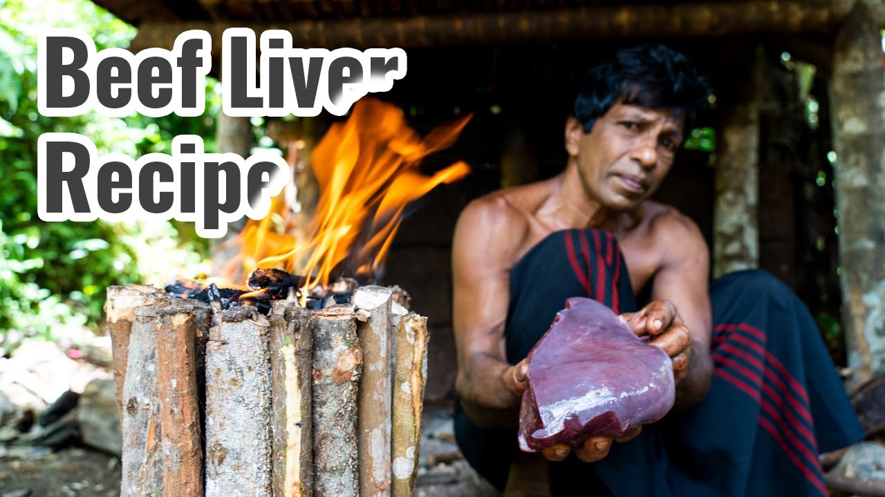 My Dad's Secret Beef Liver Recipe on Special Wood Burner | Primitive ...