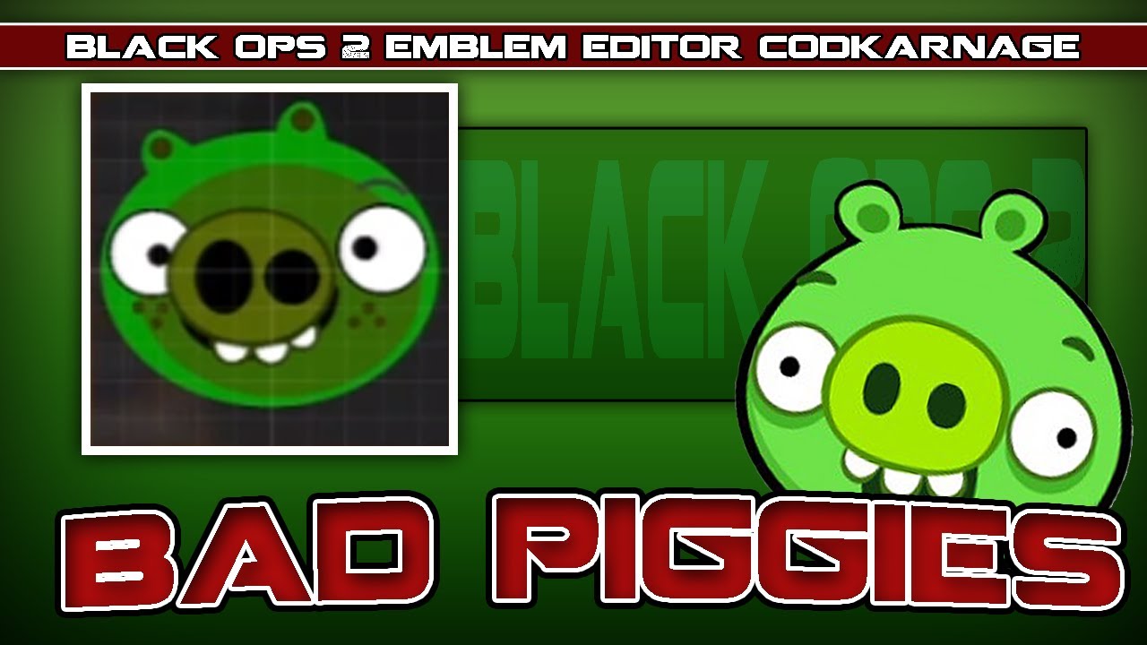 Black Ops 2 Bad Piggies Emblem Tutorial (Angry Birds) - YouTube