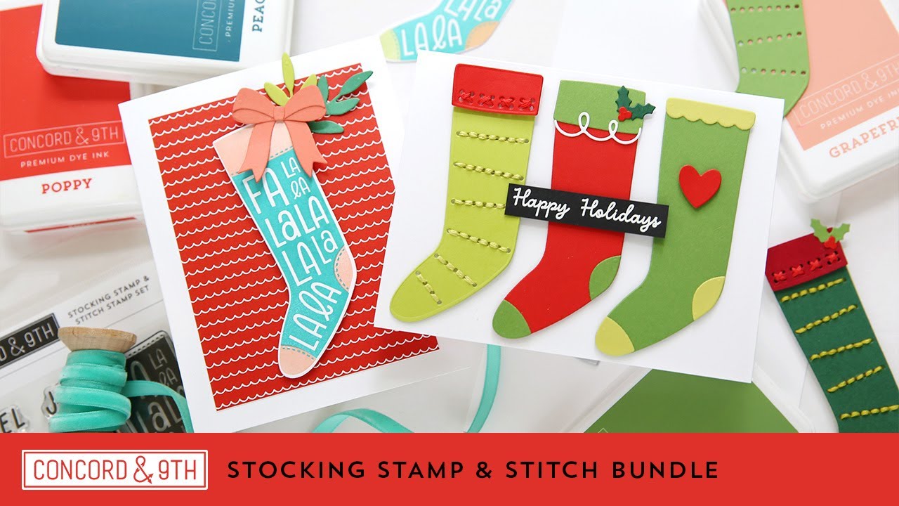Stocking Stamp & Stitch Bundle - YouTube