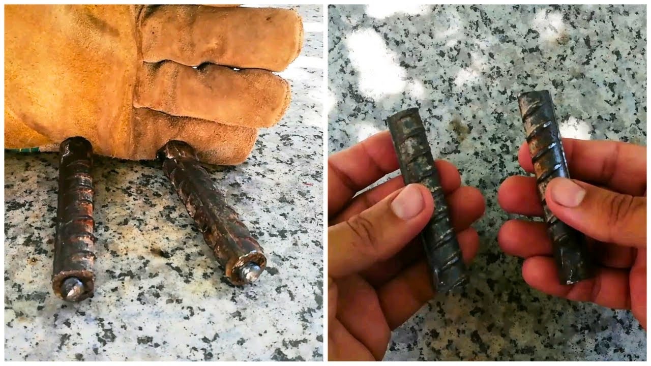 The easiest and strongest method of rebar welding - YouTube