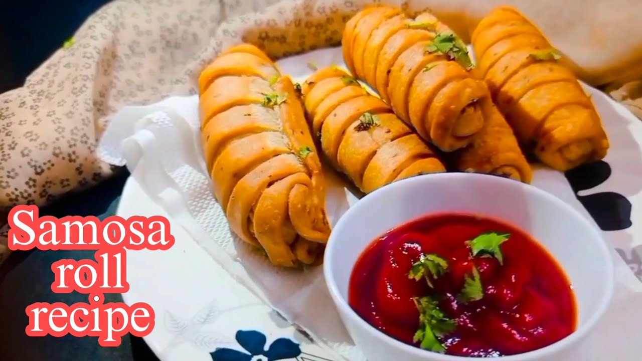 samosa roll recipe || एक बार इस डिफरेंट स्टाइल में समोसा बनायेगें तो ...