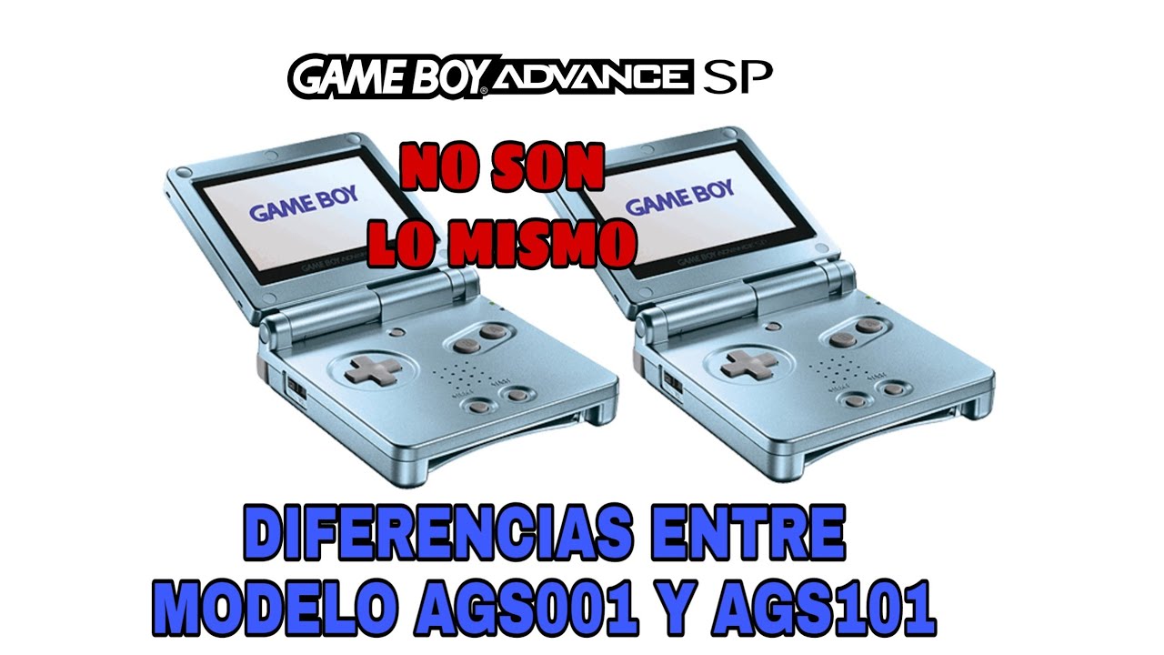 Modelos de GameBoy Advanced SP y sus diferencias - YouTube