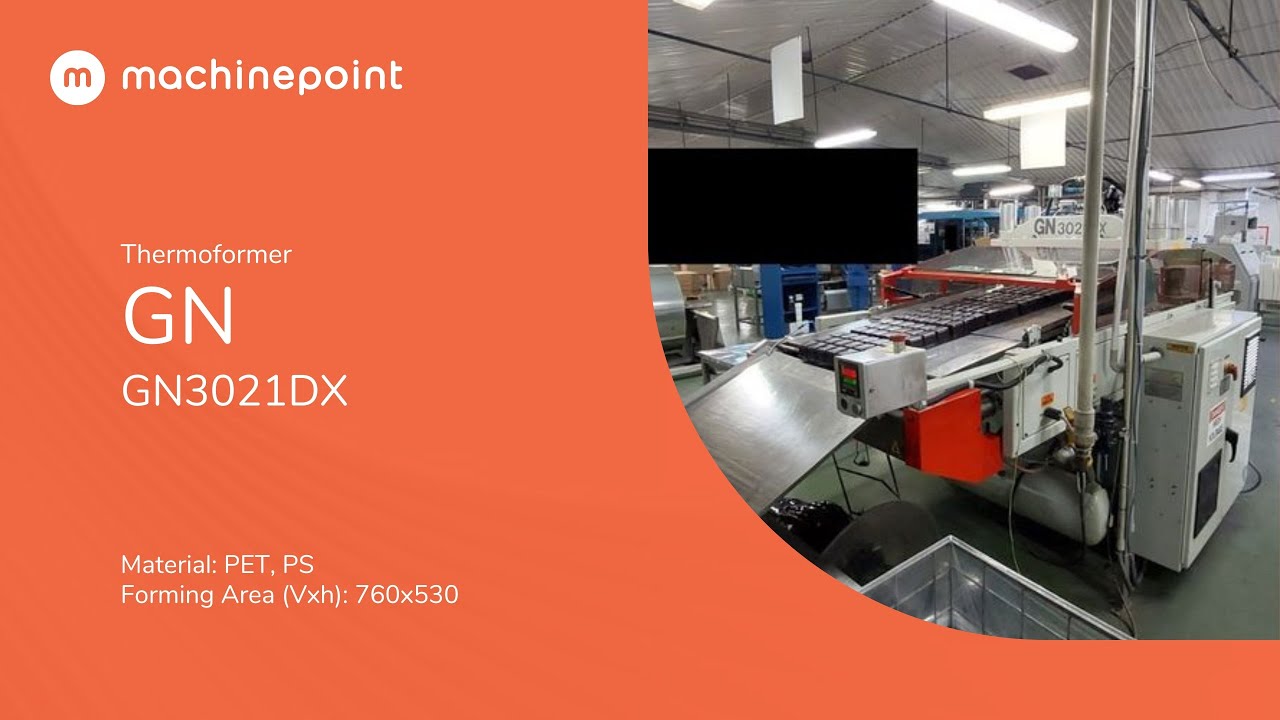 GN GN3021DX Thermoformer | GN Machines - YouTube