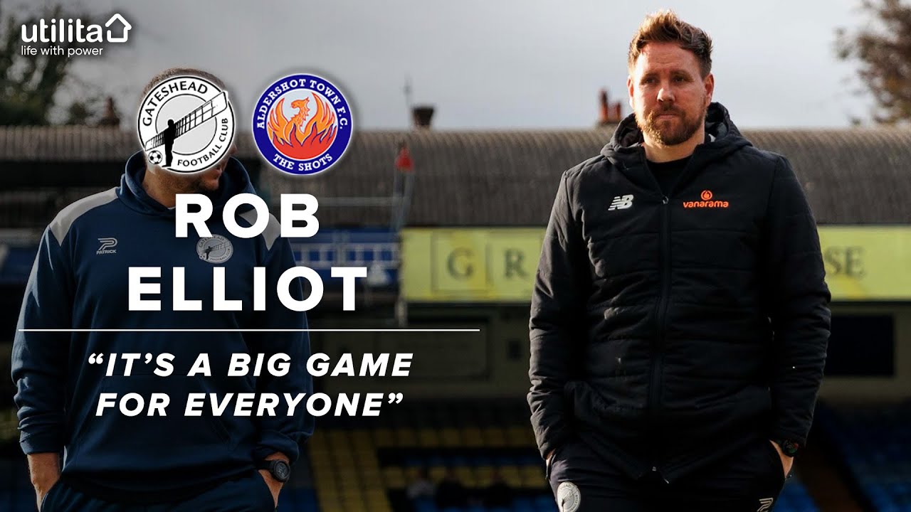 "It's a big game for everyone" | Rob Elliot pre-Aldershot Town (H ...