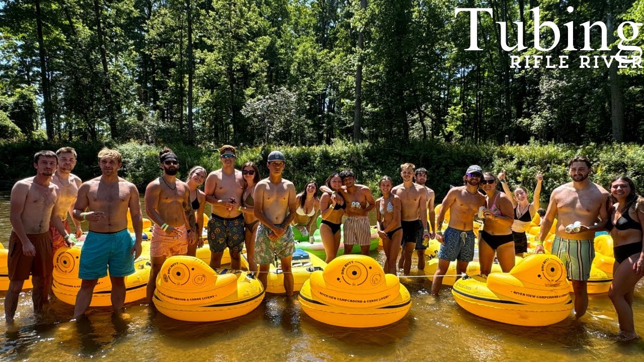 tubing the rifle river - YouTube