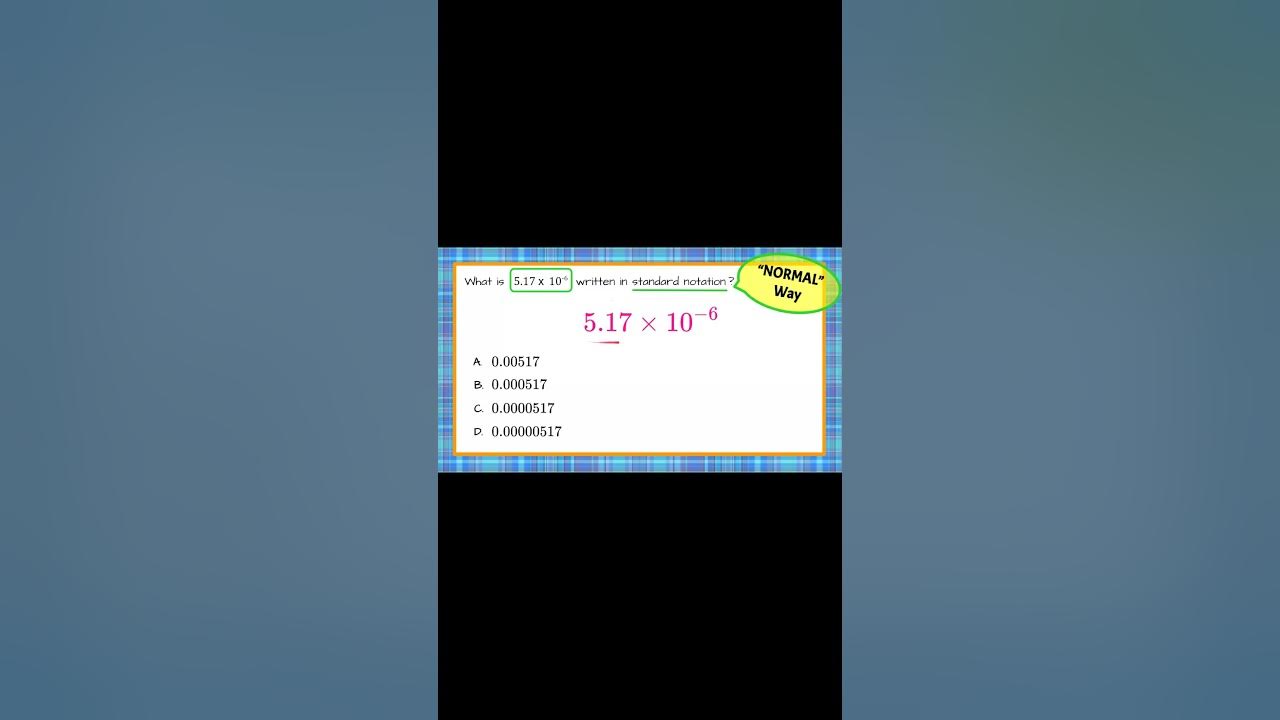 Converting Scientific Notation to Standard Form #Shorts - YouTube