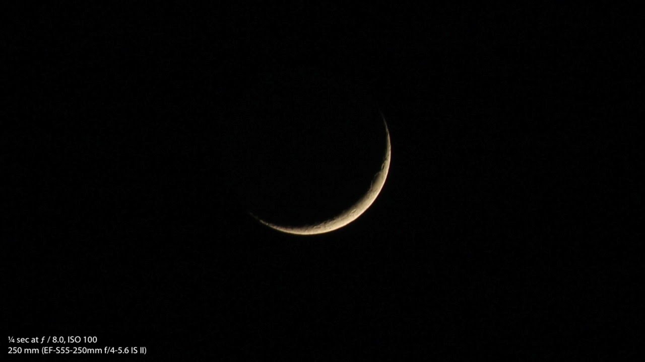 Moon Photography with Canon EOS 700D and 55-250MM Kit Lens - YouTube